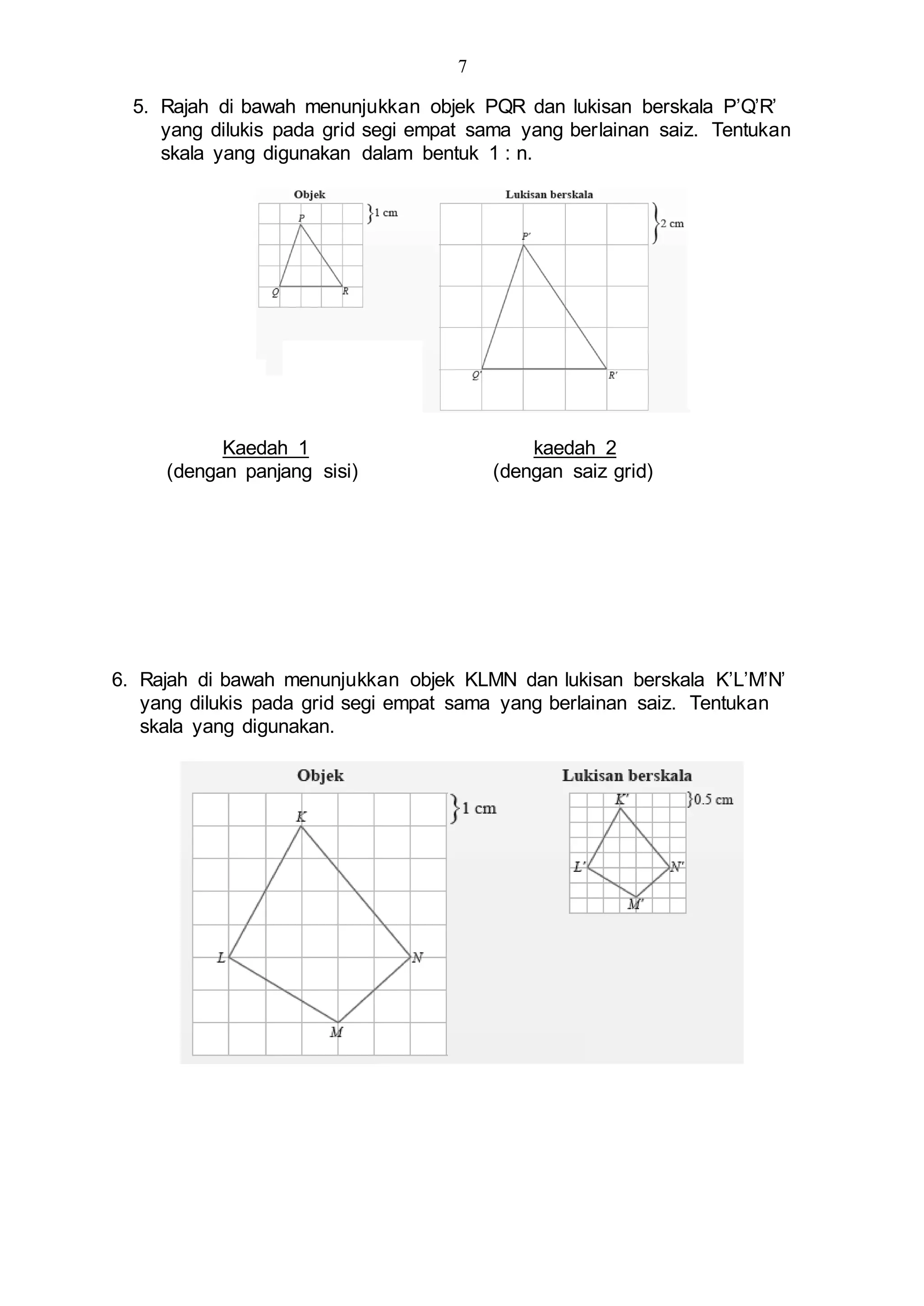 Scale drawing fm 3 maths | DOC