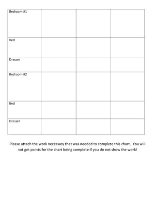 Scale drawing math project | DOCX