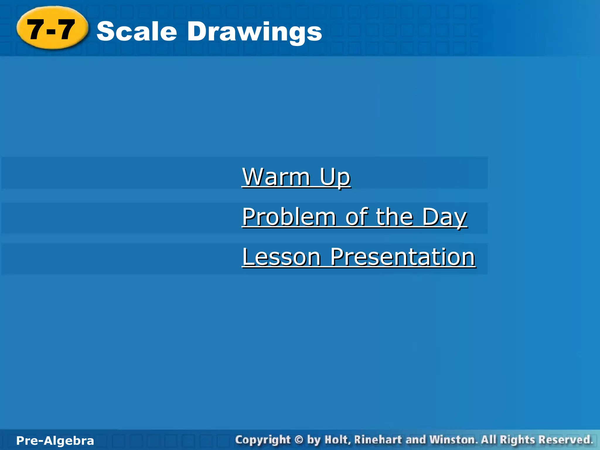 Scale drawing ppt | PPT