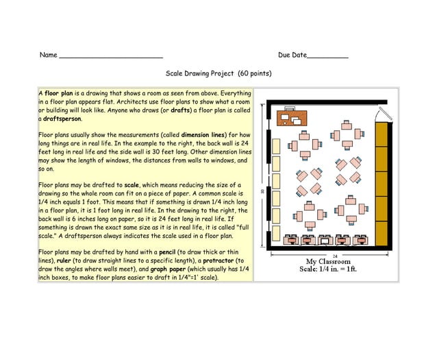 Scale drawing project