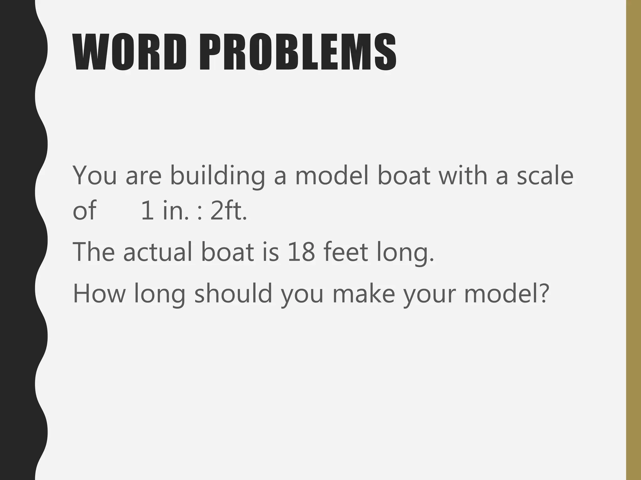 Scale drawings and proportions | PPTX