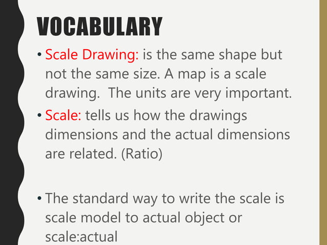 Scale drawings and proportions | PPTX