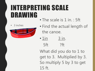 Scale drawings and proportions | PPTX