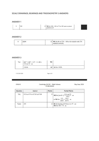 SCALE DRAWINGS,BEARINGS AND TRIGONOMETRY 3 ANSWERS .pdf