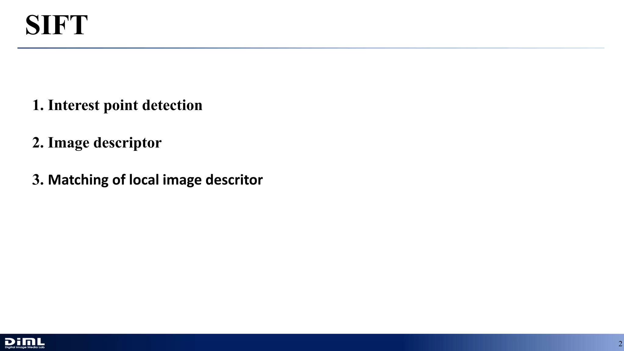Scale invariant feature transform | PPT
