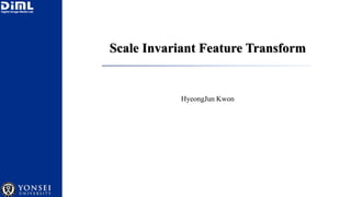 Scale invariant feature transform | PPT