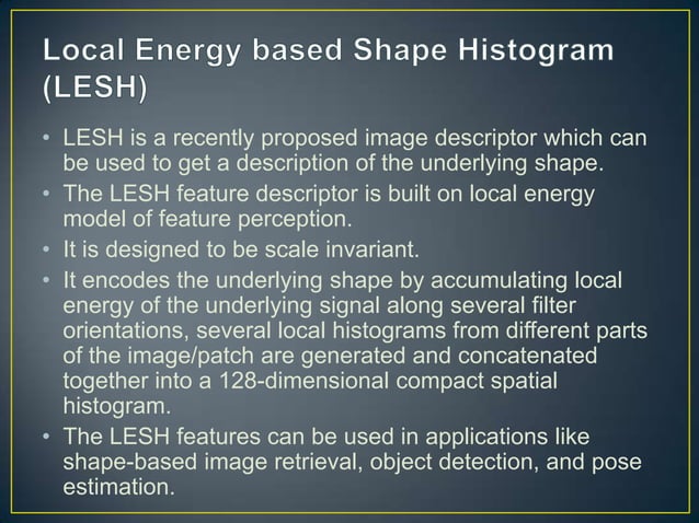 Sift Vs Other Feature Descriptor Pptx 3 D Graphics Computer Software And Applications