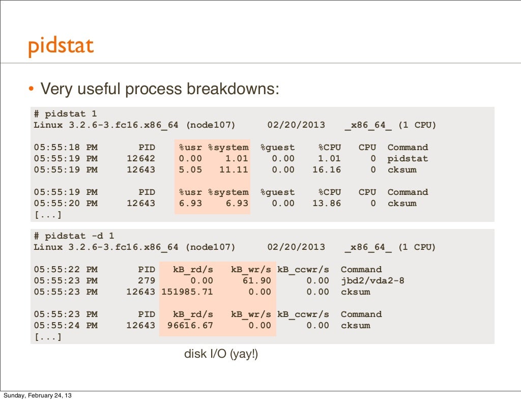 Linux Performance Analysis and Tools