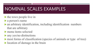 Scale of measurement | PPTX