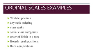 Scale of measurement | PPTX