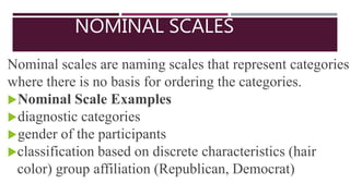 Scale of measurement | PPTX