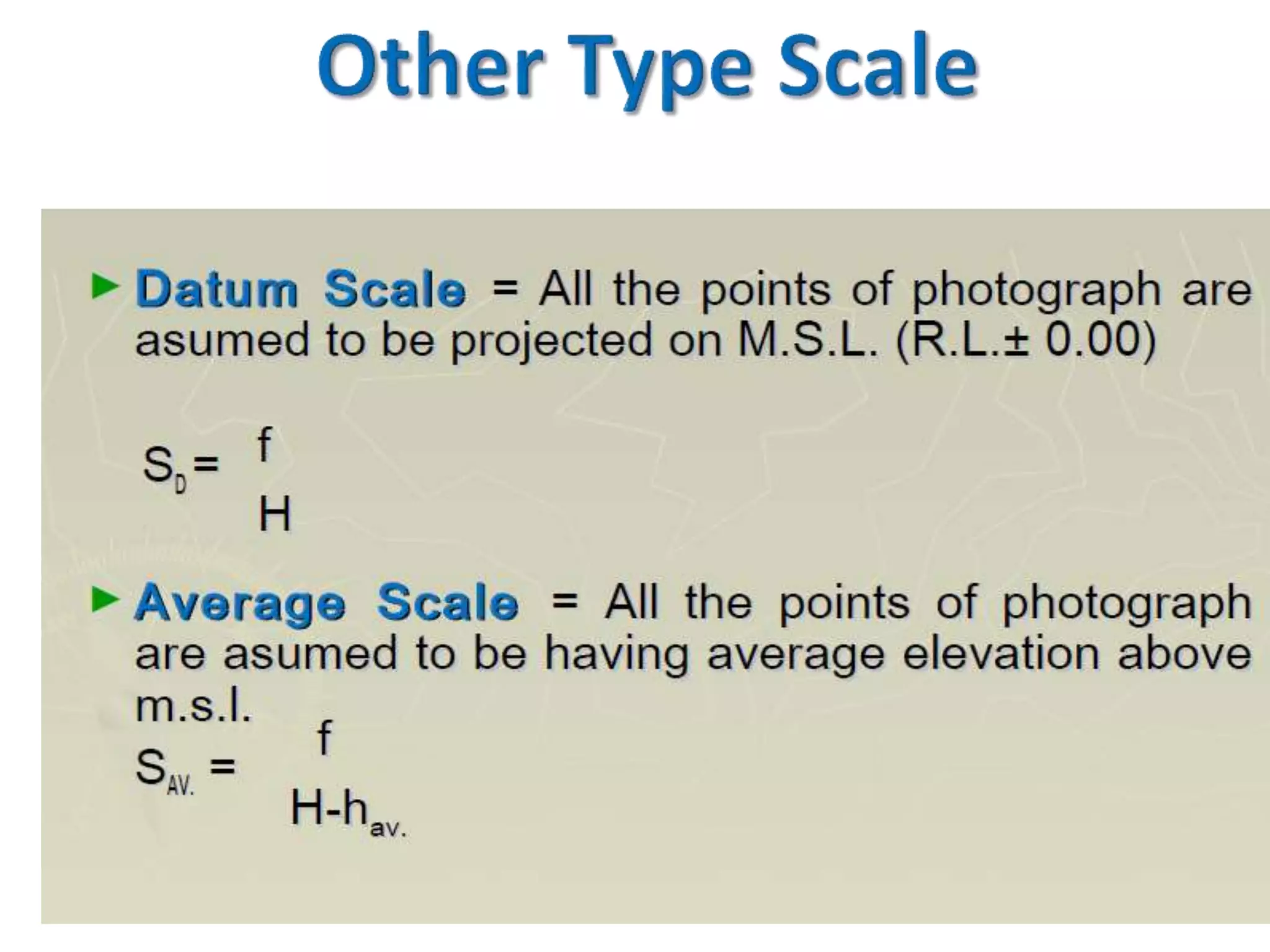 Scale of photograph (Aerial Photogrammetry) | PPTX