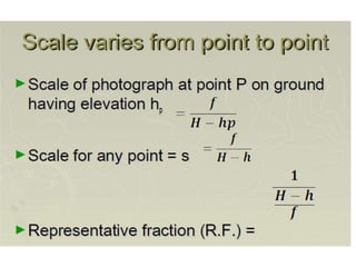 Scale of photograph (Aerial Photogrammetry) | PPTX