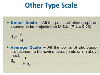 Scale of photograph (Aerial Photogrammetry) | PPTX