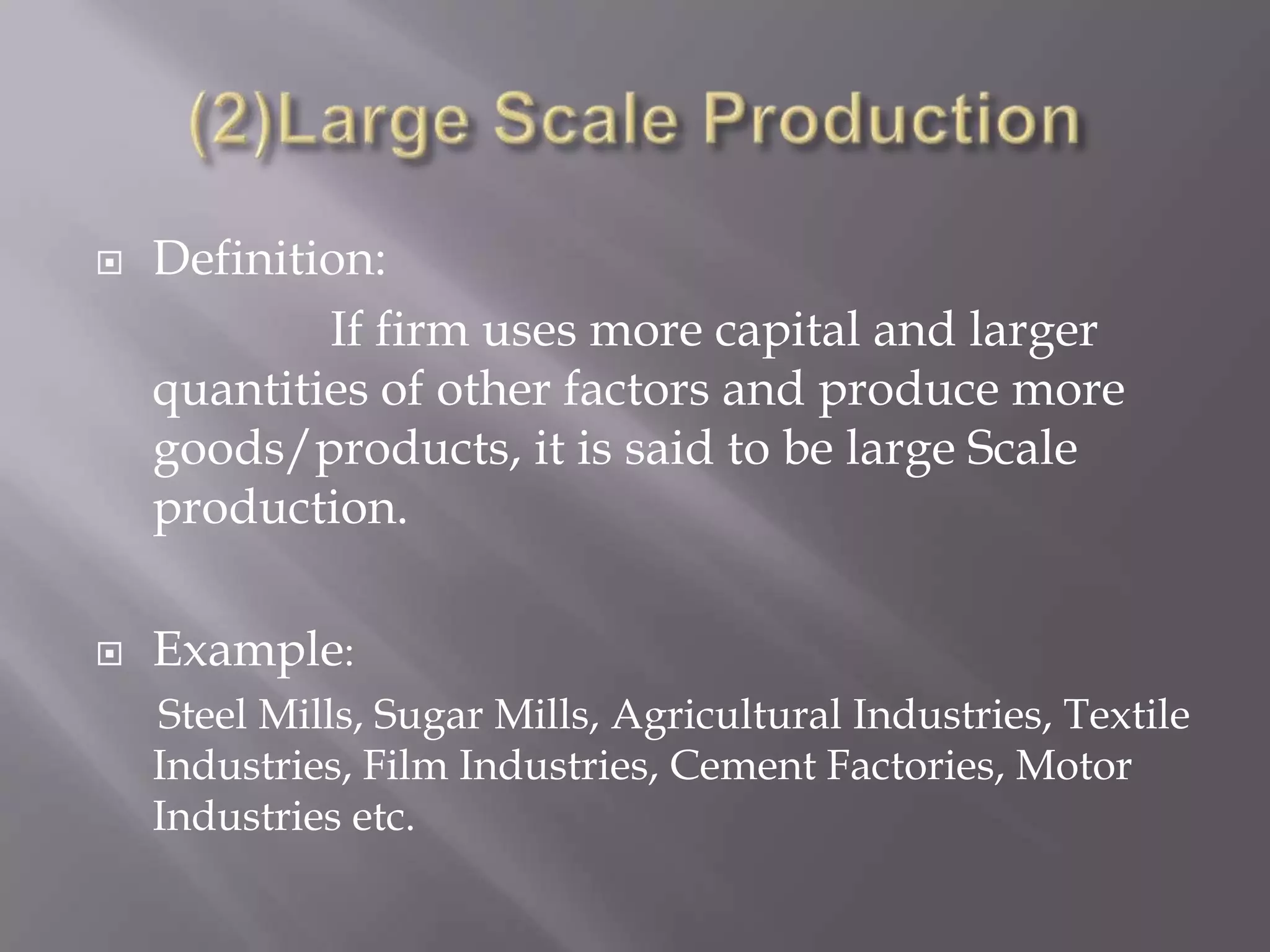 Scale of production (Micro economics) | PPT