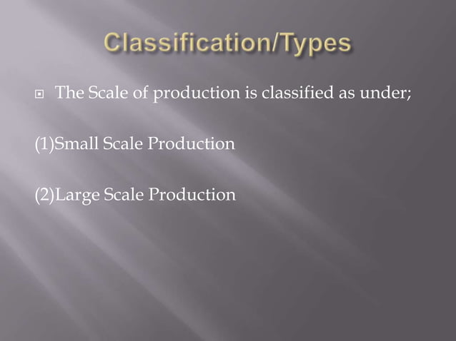 Scale of production (Micro economics) | PPT