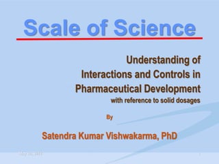 Scale of Science In Pharmaceutical Development | PPT