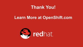 OpenStack Summit Tokyo 2015: Scale or Fail: Containers on OpenStack with OpenShift 3 | PPT