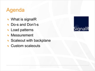Scale your signalR realtime web application | PPT