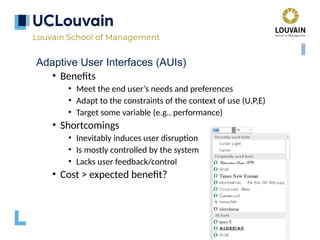 User-controlled Form Adaptation by Unsupervised Learning | PPTX