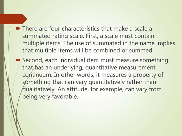 Scales: Semantic Differential Scale Summated Rating Scale | PPT ...