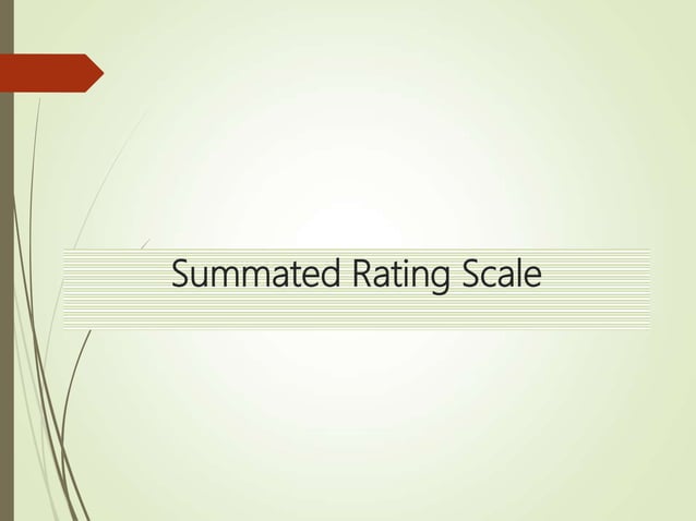 Scales: Semantic Differential Scale Summated Rating Scale | PPT ...