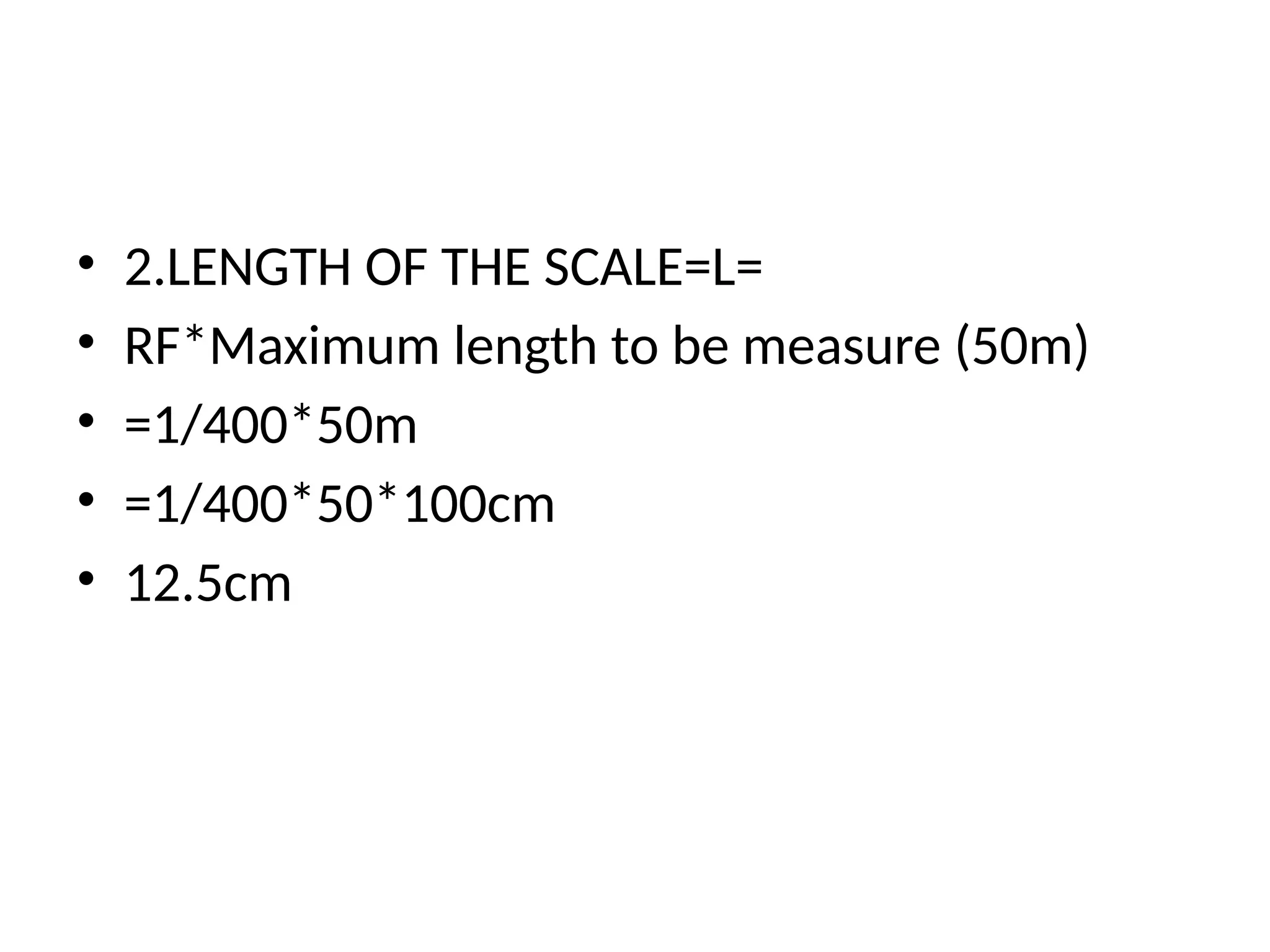 Q.Construct a plain scale to show meters when 1 centimeter represents 4 ...