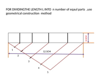 Q.Construct a plain scale to show meters when 1 centimeter represents 4 ...