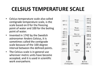 Scales and methords of temperature | PPTX