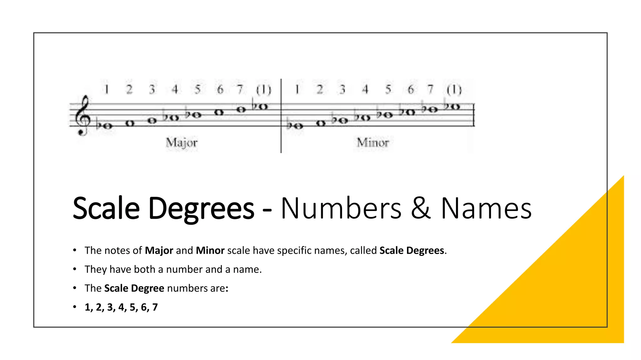 Scales & Scale Degrees | PPTX
