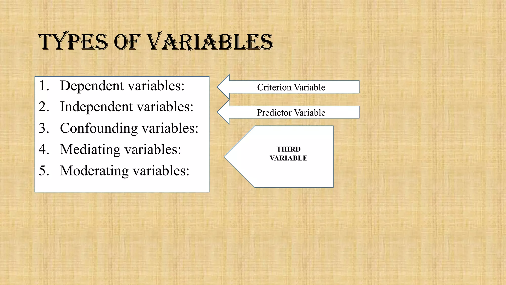 Research Variables and Statistical Measurement Scales | PDF