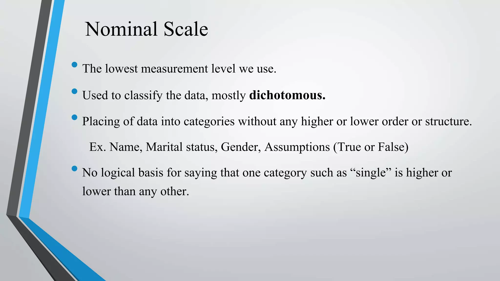 Scales of measurement | PPTX