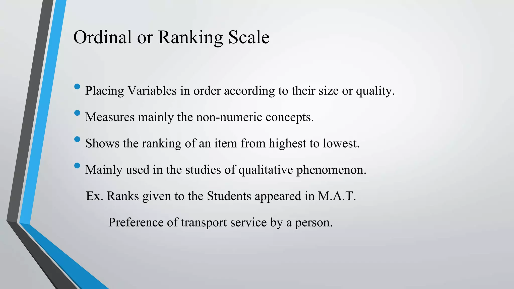 Scales of measurement | PPTX