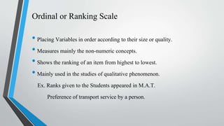 Scales of measurement | PPTX