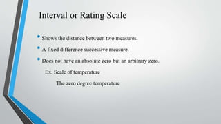 Scales of measurement | PPTX