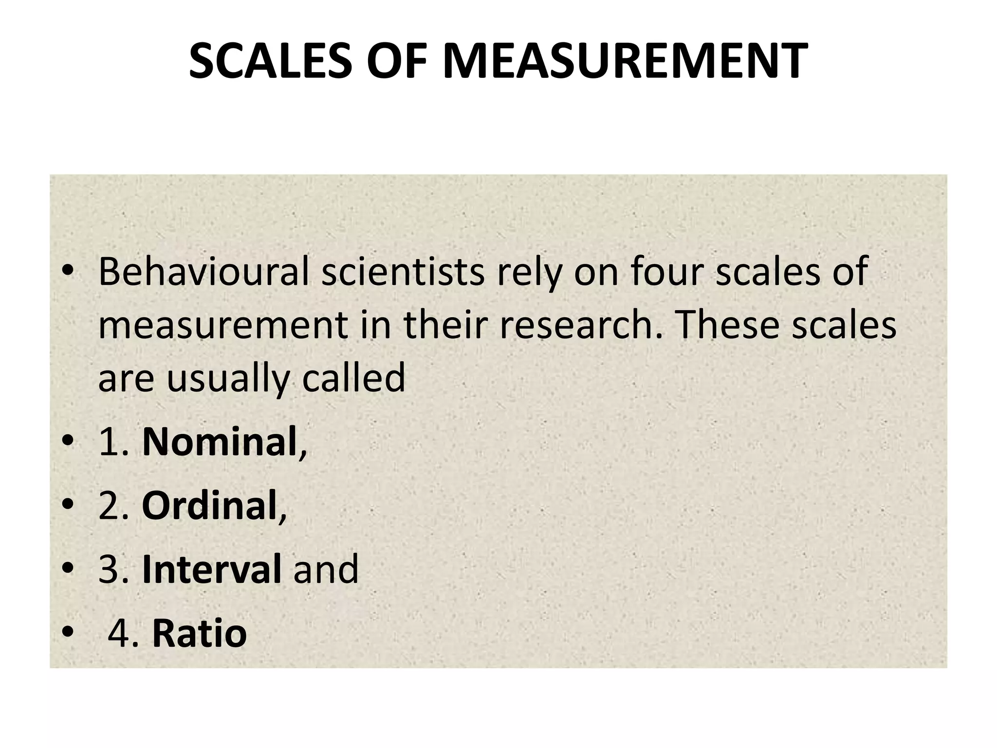 Scales of measurement | PPTX | Physics | Science
