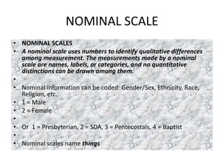 Scales of measurement | PPTX | Physics | Science