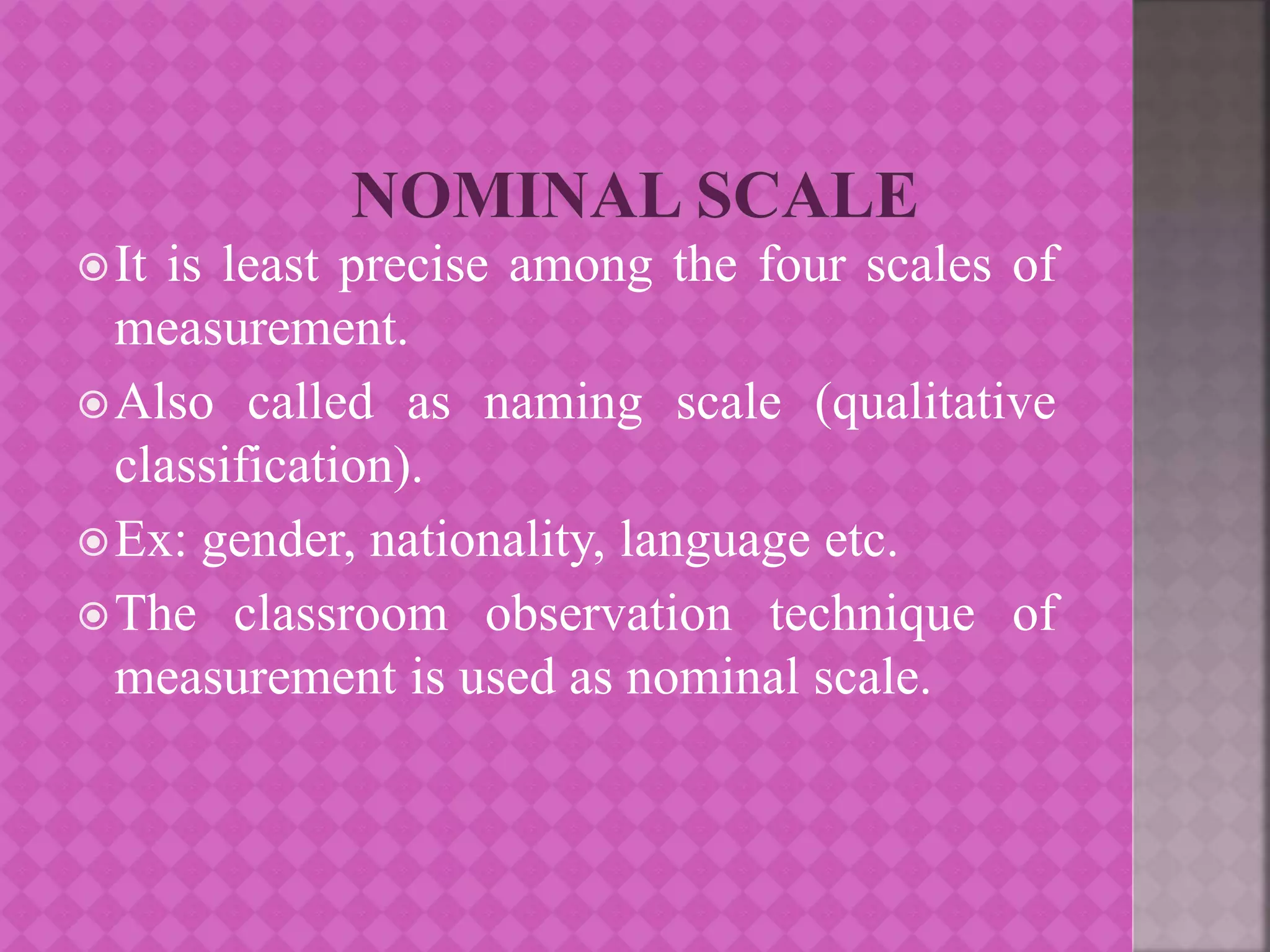 Scales of measurement | PPTX