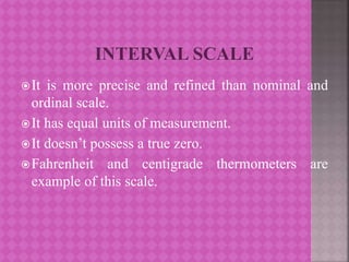 Scales of measurement | PPTX