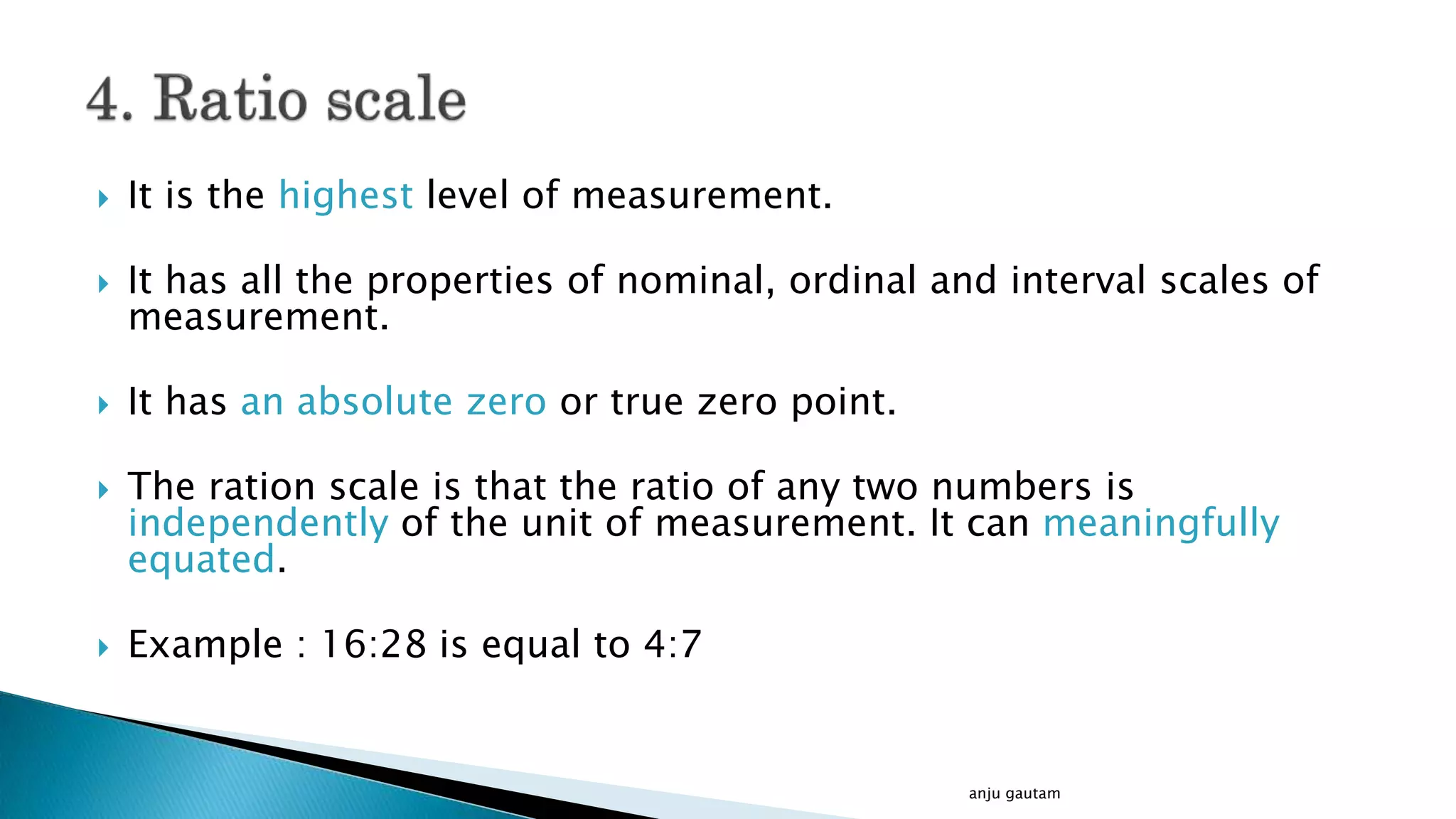 Scales of measurement | PPTX
