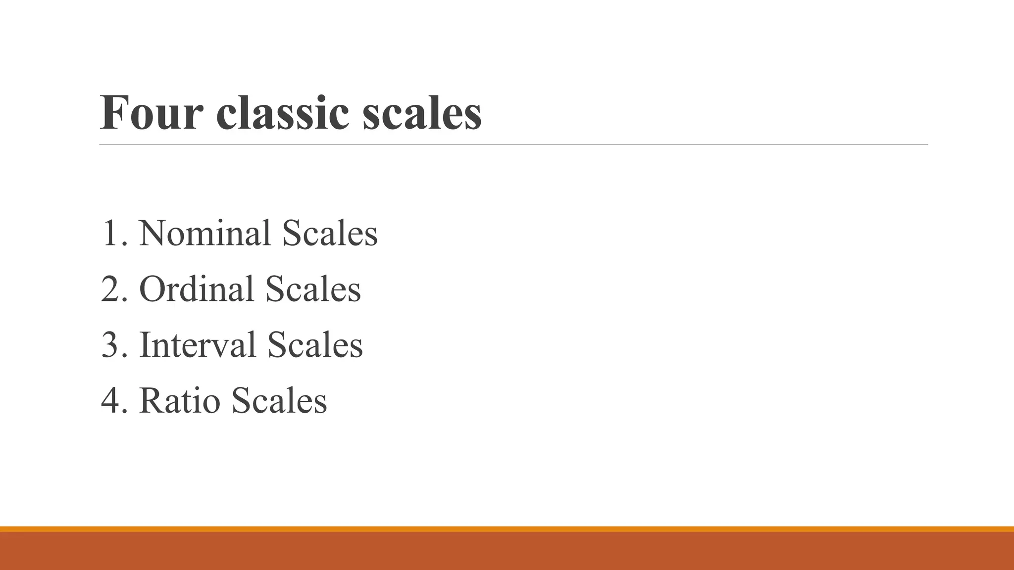 Scales of Measurement | PPTX