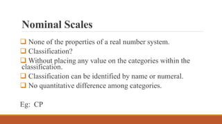 Scales of Measurement | PPTX