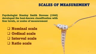 Scales of Measurement - Statistics | PDF