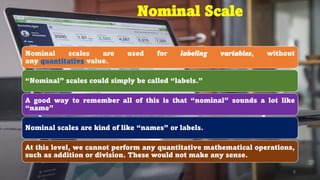 Scales of Measurement - Statistics | PDF