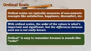 Scales of Measurement - Statistics | PDF