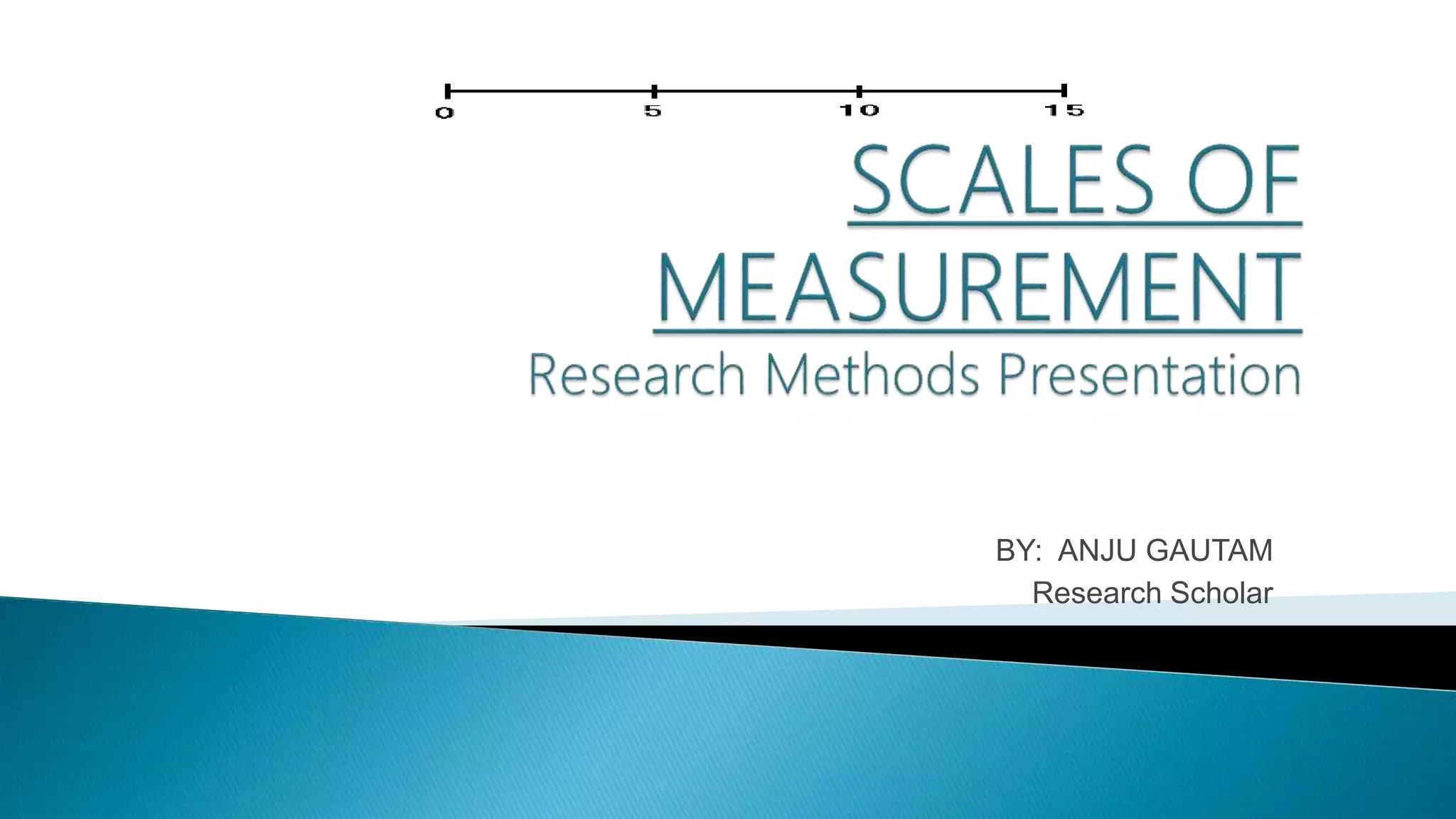 Scales of measurement (1) | PPTX