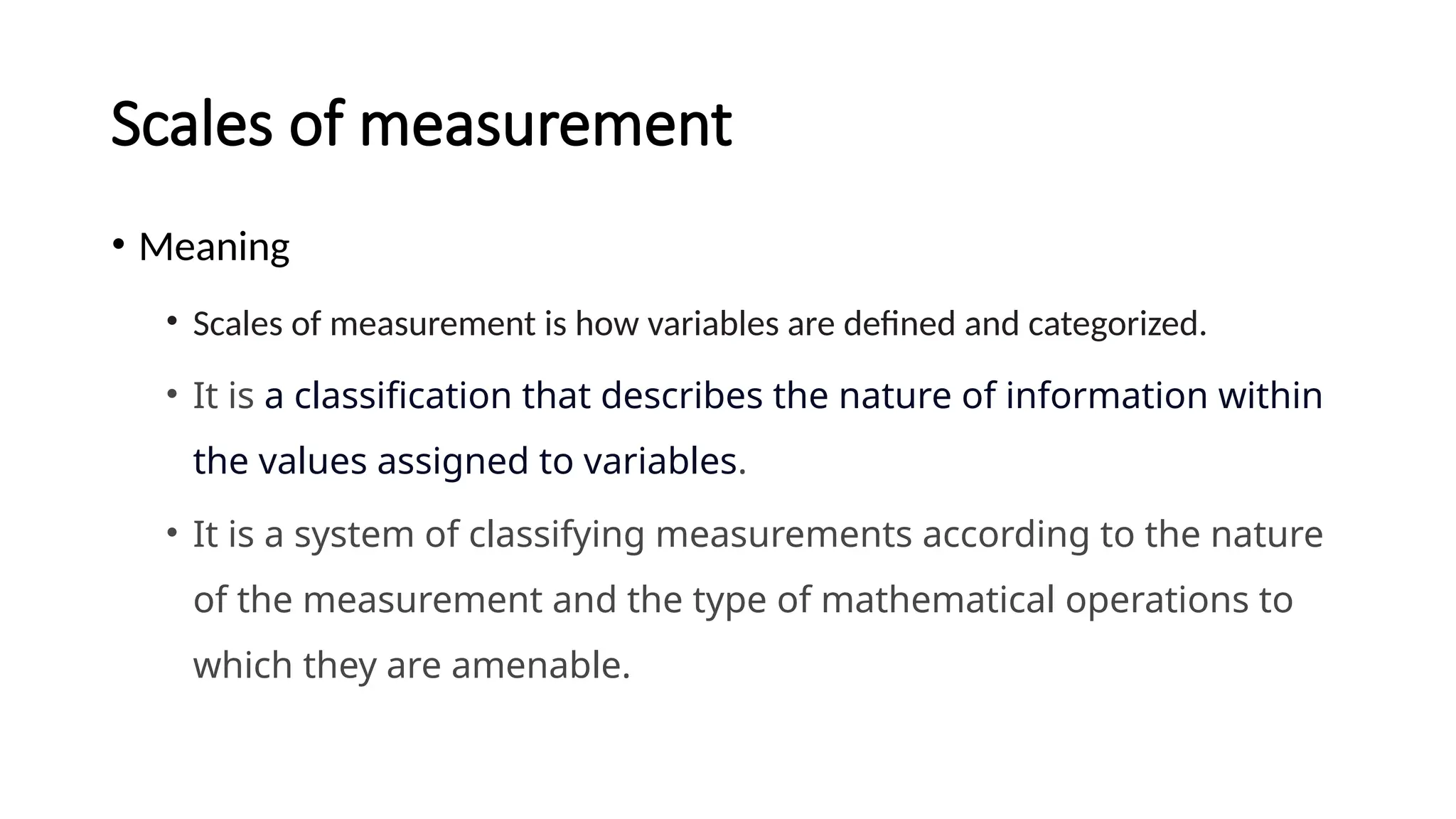 SCALES OF MEASUREMENTS.pptx- statistics - Bsc nursing 4th year | PPTX