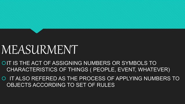 Scales of measurment | PPT