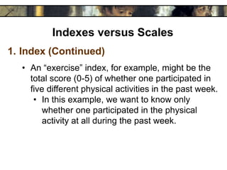 Scales vs Indeics. Philosophy of Education | PPT