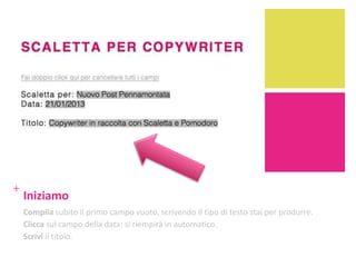 Scaletta | PPT